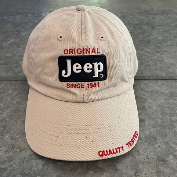 Vintage | Accessories | Original Jeep Since 941 Hat Baseball Cap Tan ...